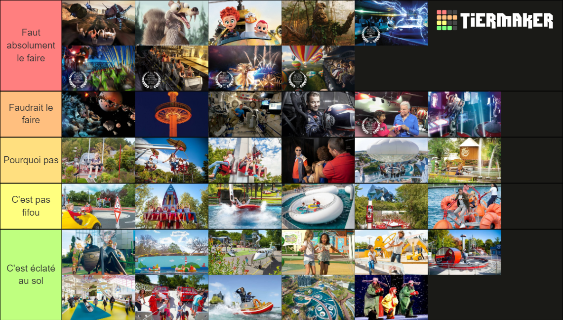 Futuroscope | Tier List (Community Rankings) - TierMaker