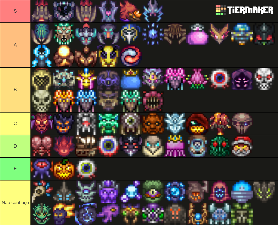 Terraria bosses Modded Tier List (Community Rankings) - TierMaker