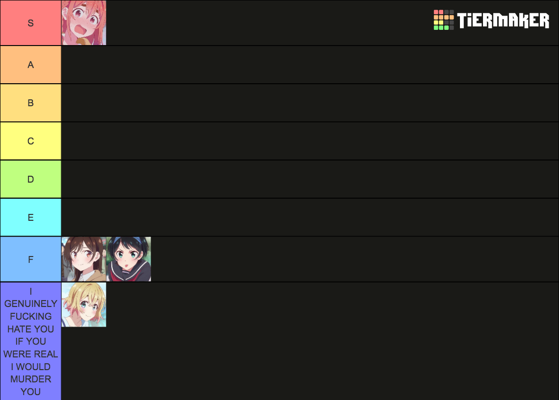 Rent-a-Girlfriend Tier List (Community Rankings) - TierMaker