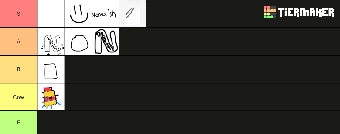 Nonexisty(BFDI) All Icons! Tier List (Community Rankings) - TierMaker