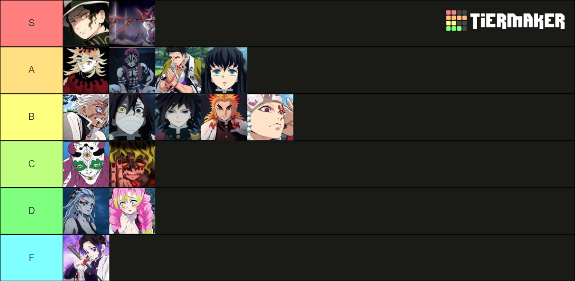 Hashira and upper demons teir list Tier List (Community Rankings ...
