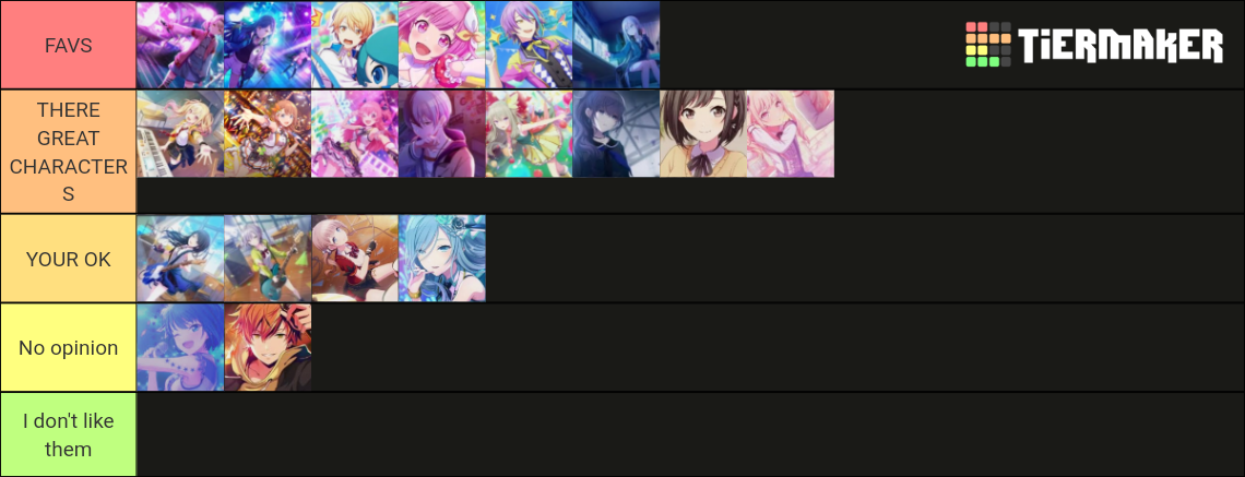 PROJECT SEKAI TIER LIST Tier List (Community Rankings) - TierMaker