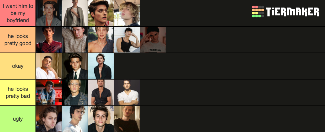 male celebs and influencers Tier List (Community Rankings) - TierMaker