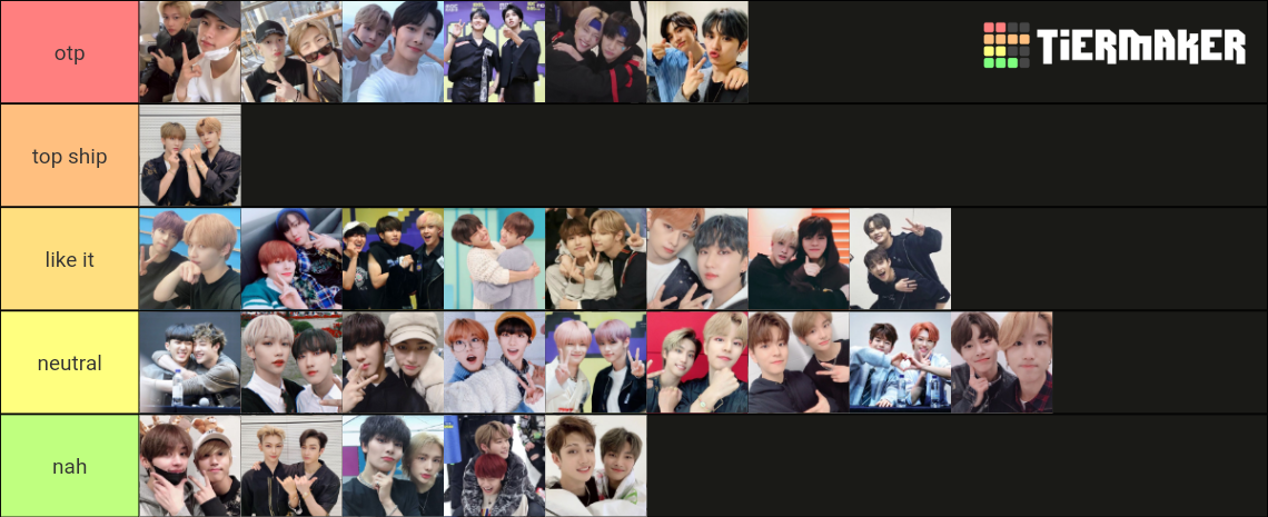 stray kids ships Tier List (Community Rankings) - TierMaker