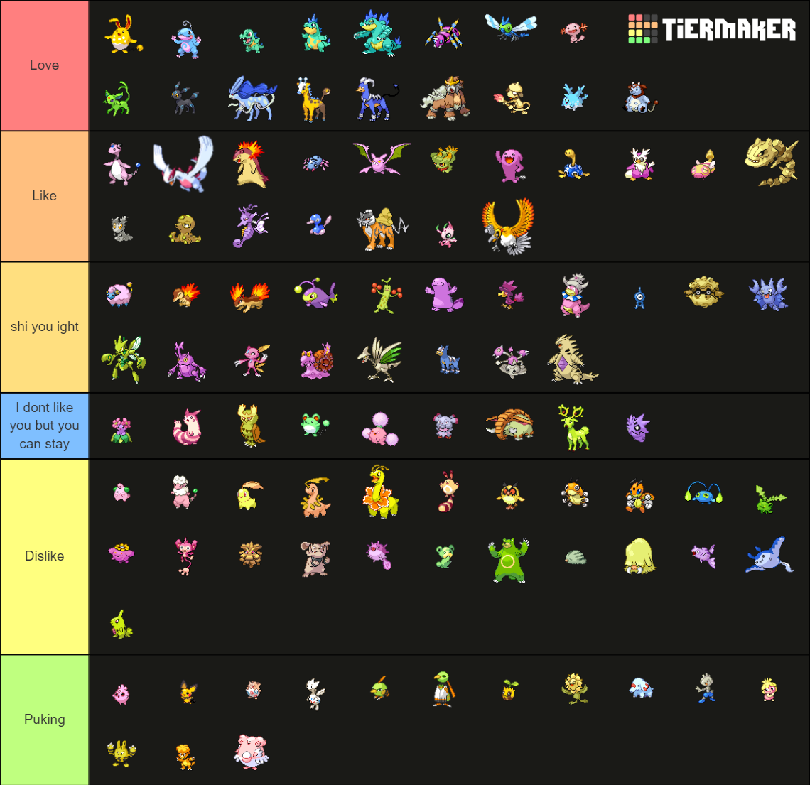 Gen 2 Shiny Pokemon Tier List (Community Rankings) - TierMaker