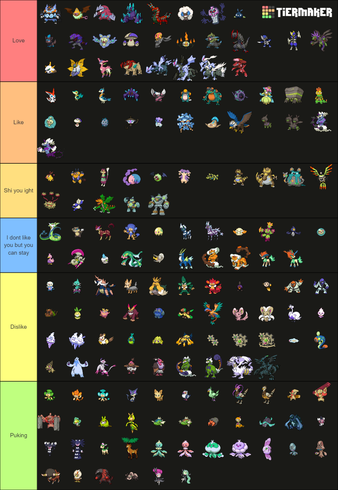 Generation 5 Shiny Pokemon Tier List (Community Rankings) - TierMaker