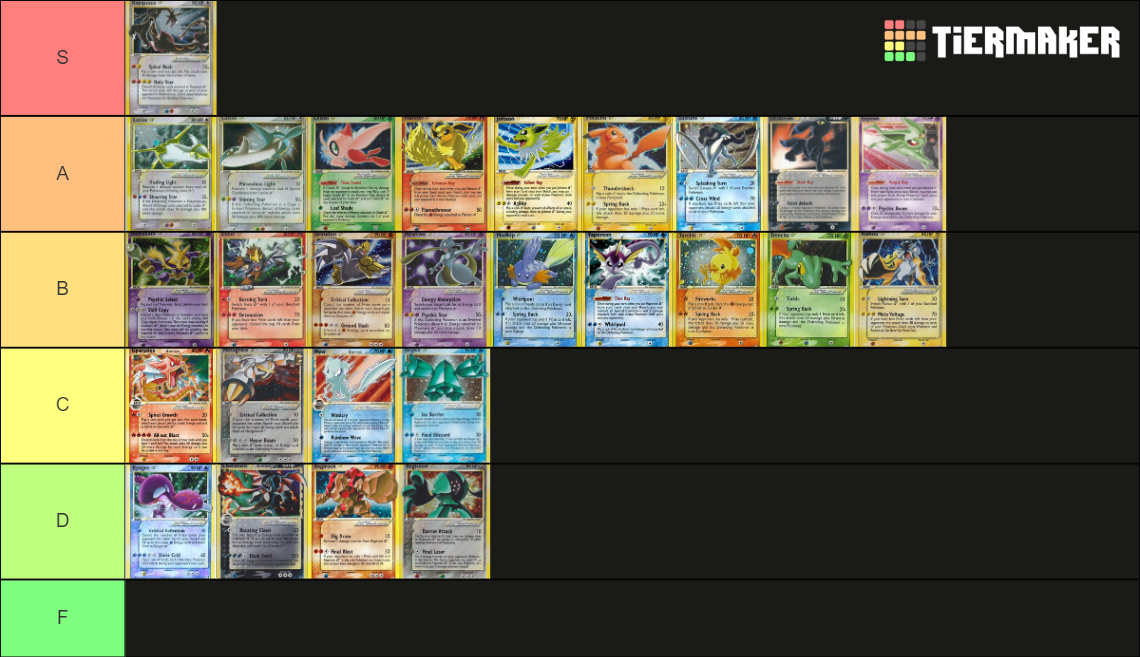 Gold Star Pokemon Cards Tier List (Community Rankings) - TierMaker