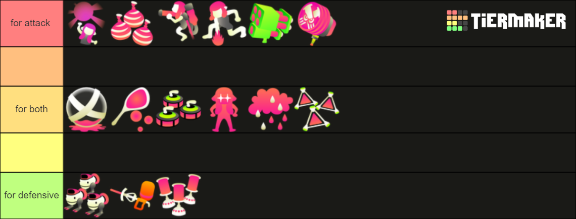 Splatoon 2 Specials Tier List (Community Rankings) - TierMaker