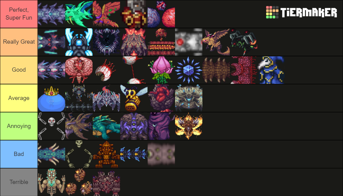 Terraria Calamity Mod Bosses Tier List (Community Rankings) - TierMaker