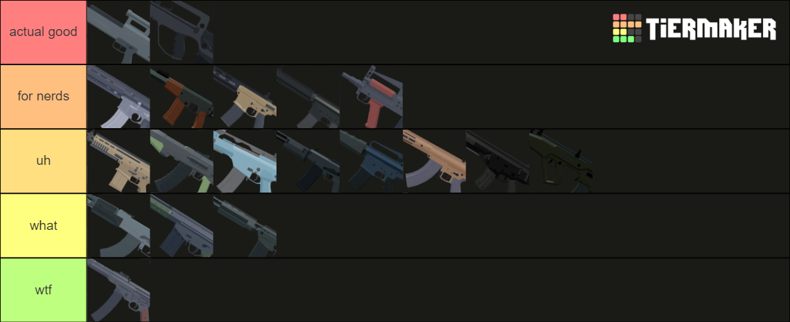 Bad Business Primary Assault Rifle Tier List (Community Rankings ...