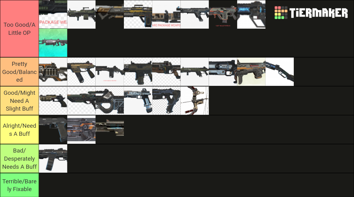 Apex Legends S13 Weapons Tier List (Community Rankings) - TierMaker