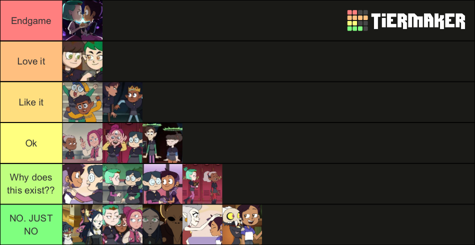 The owl house Ship Tier List (Community Rankings) - TierMaker