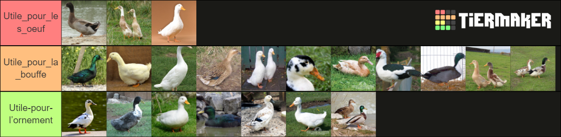 Duck Breed Tier List (Community Rankings) - TierMaker
