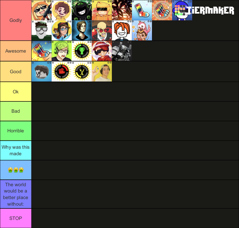 Rank youtubers I’m subbed to Tier List (Community Rankings) - TierMaker