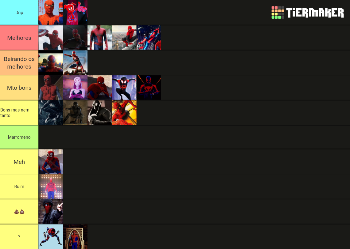 Spider-Man Suits Tier List (Community Rankings) - TierMaker