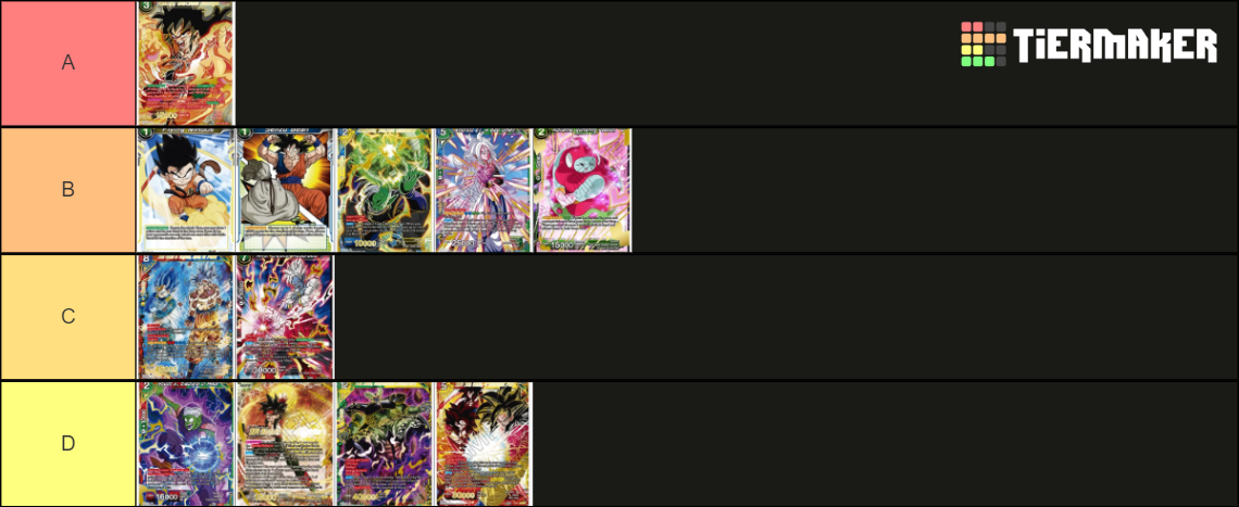 DBS Color Combo Rankings Tier List (Community Rankings) - TierMaker