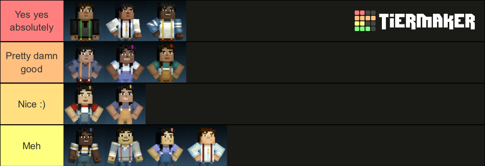 Rate the Jesse’s (MCSM) Tier List (Community Rankings) - TierMaker