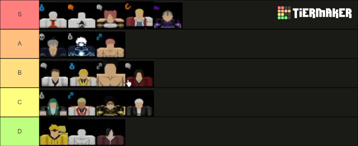 Anime Fighters (Secret Fighters) Tier List (Community Rankings) - TierMaker