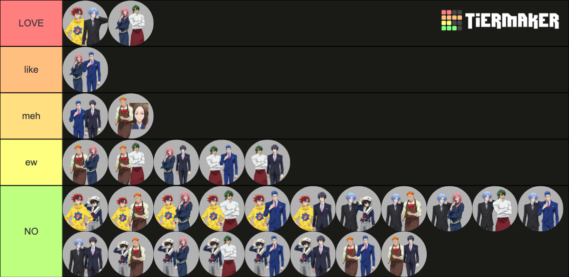 SK8 the Infinity Ships (+rarepairs) Tier List (Community Rankings ...