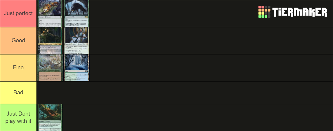 mtg is super duper mega cool Tier List (Community Rankings) - TierMaker