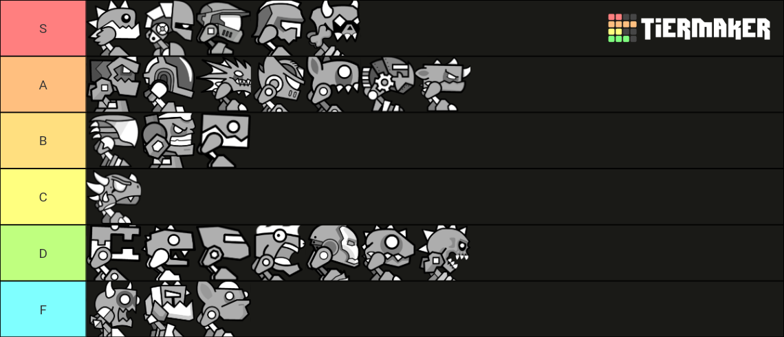 Geometry Dash Robots Tier List (Community Rankings) - TierMaker