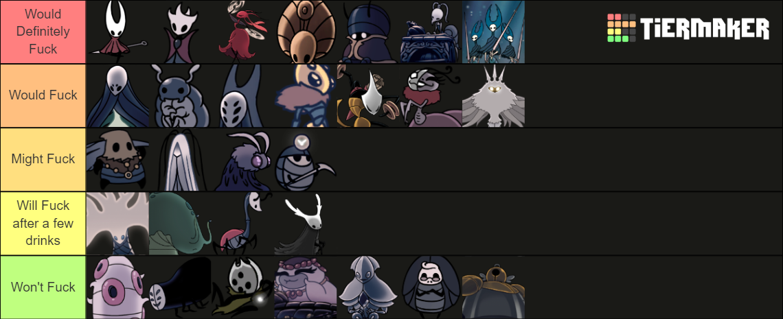 Female Characters : Hollow Knight Tier List (Community Rankings ...