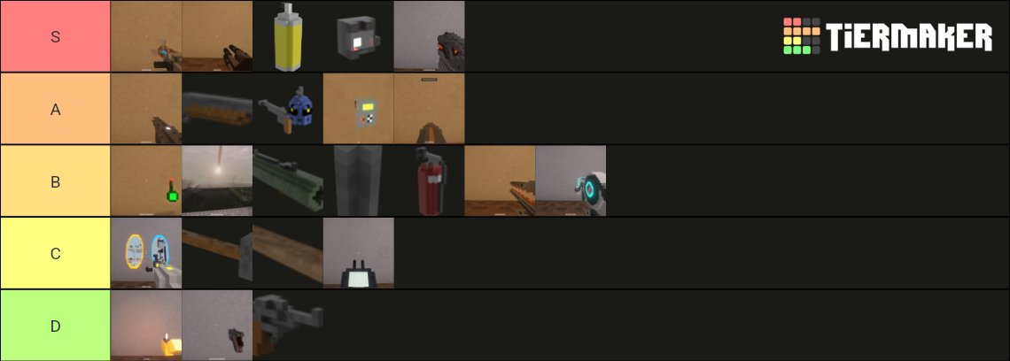 Normal And Modded Weapons In Teardown Tier List (Community Rankings ...