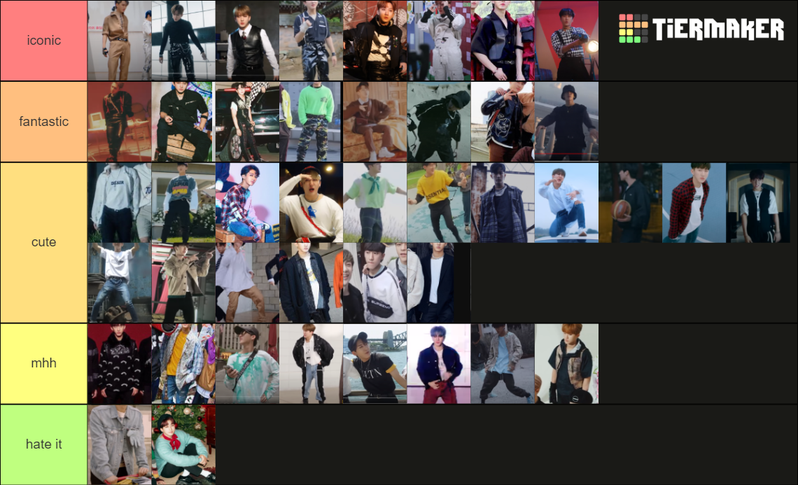 Changbin MV Outfits Stray Kids Tier List (Community Rankings) - TierMaker