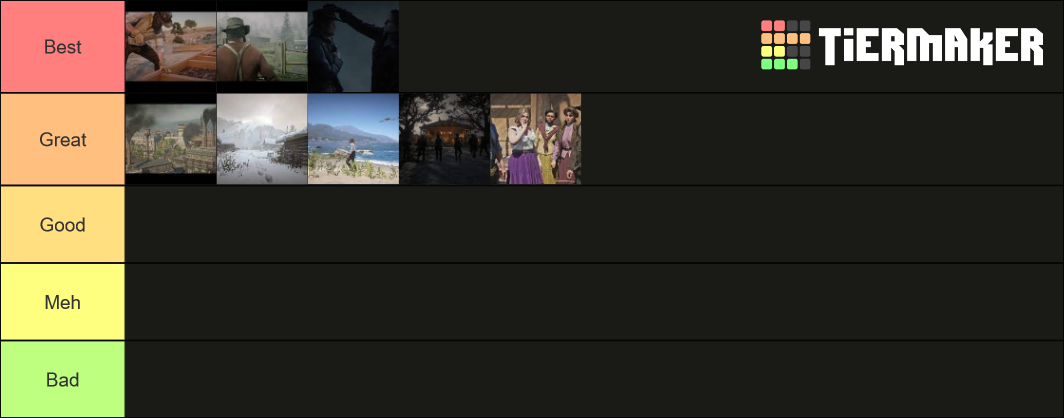 Red Dead Redemption 2 Chapters Tier List (Community Rankings) - TierMaker