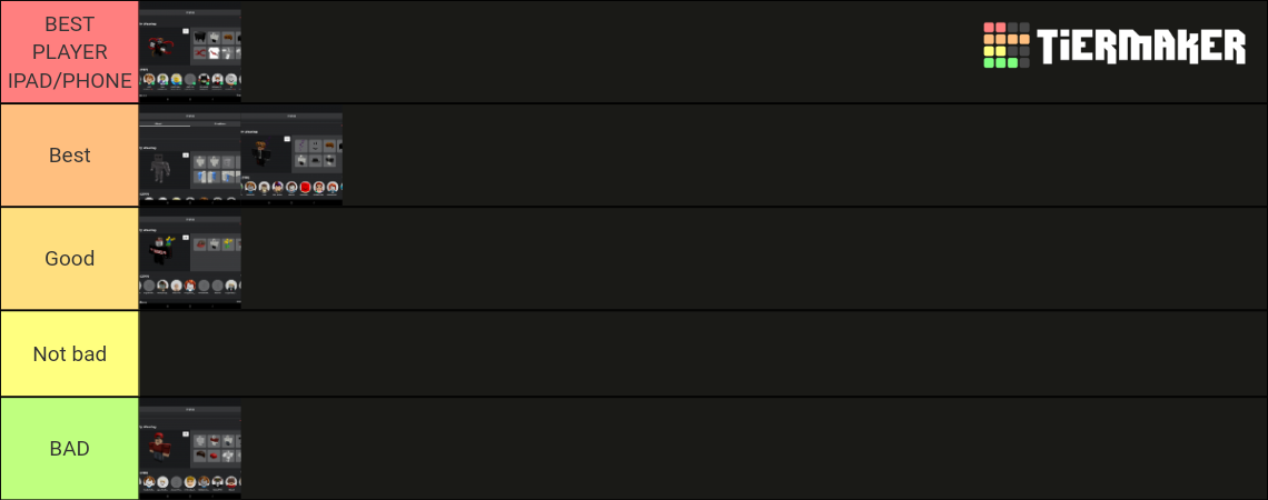 Best Funky Friday Player Tier List (Community Rankings) - TierMaker