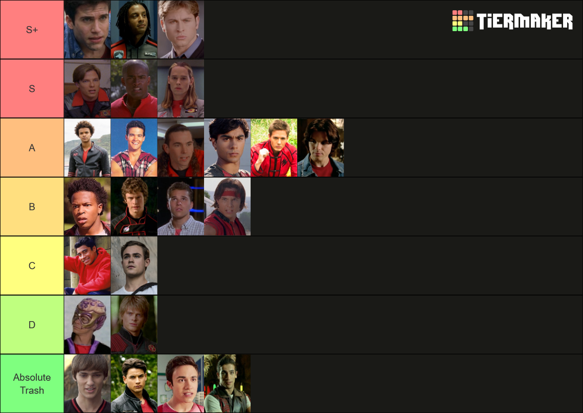 Red Power Ranger Tiers Tier List (Community Rankings) - TierMaker