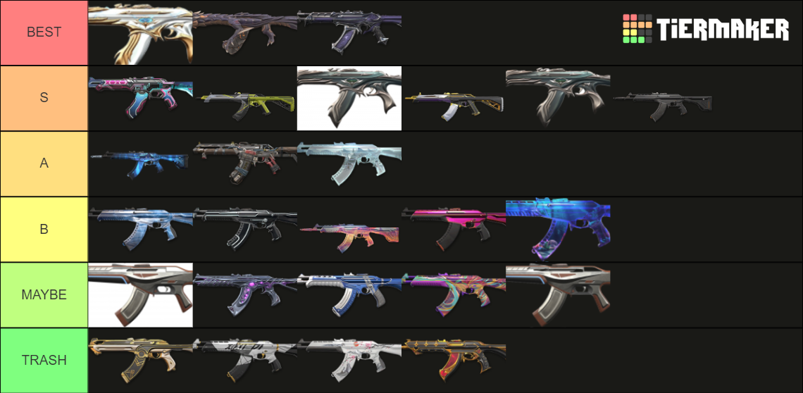 VANDAL SKINS VALORANT ( May 2021) Tier List (Community Rankings ...
