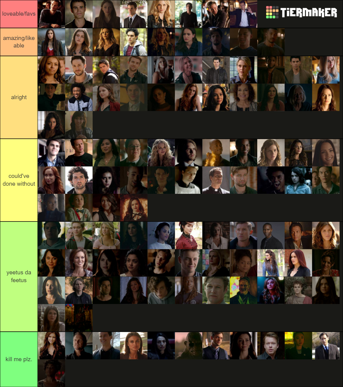 all tvdu characters Tier List (Community Rankings) - TierMaker