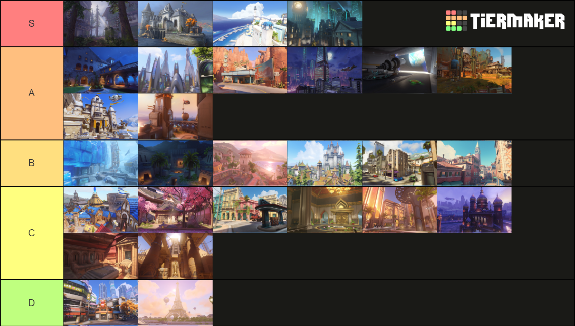 Overwatch Maps Tier List (Community Rankings) - TierMaker