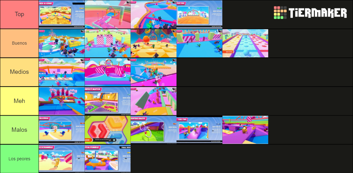 Fall Guys Maps Tier List (Community Rankings) - TierMaker
