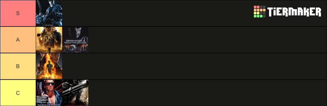 Terminator Tier List (Community Rankings) - TierMaker