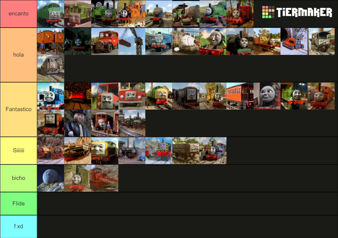 Thomas and Friends Characters Seasons 1 - 5 Tier List (Community ...