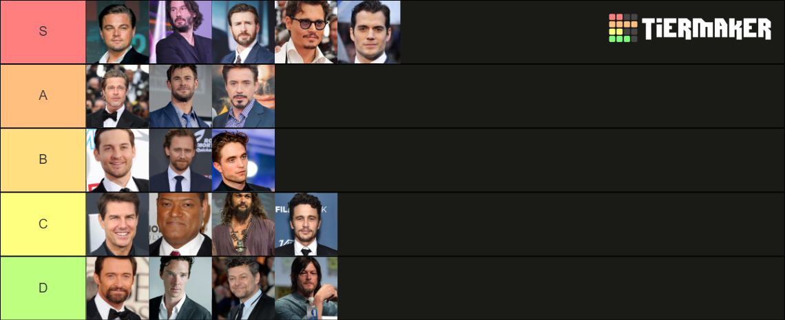 DILF Actors Tier List (Community Rankings) - TierMaker
