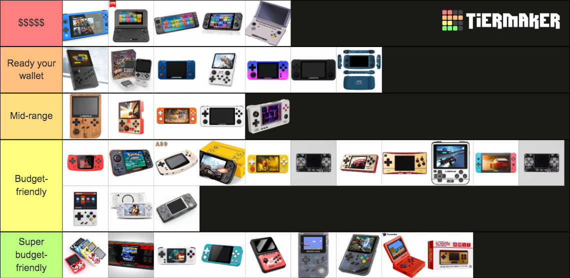Retro Handhelds Tier List (Community Rankings) - TierMaker
