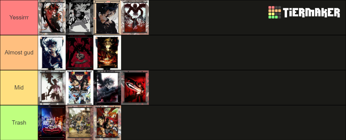 Black Clover Scrolls Tier List (Community Rankings) - TierMaker