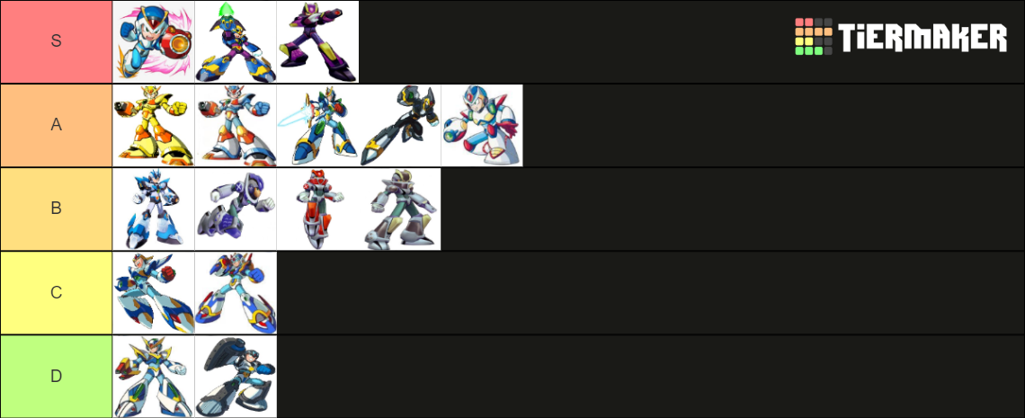 MegaMan X Armors Tier List (Community Rankings) - TierMaker MegaMan X Armors Tier List (Community Rankings) - TierMaker