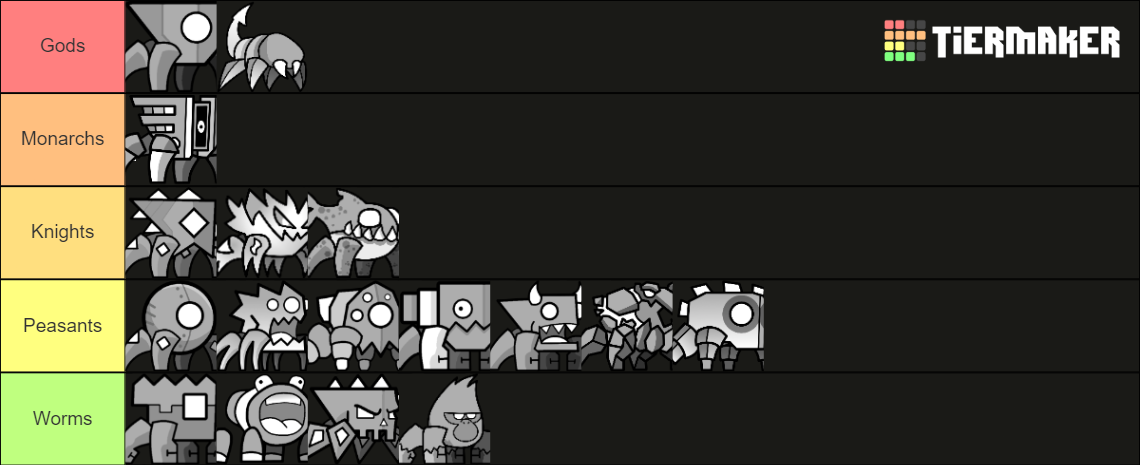 Geometry Dash Spiders Tier List (Community Rankings) - TierMaker