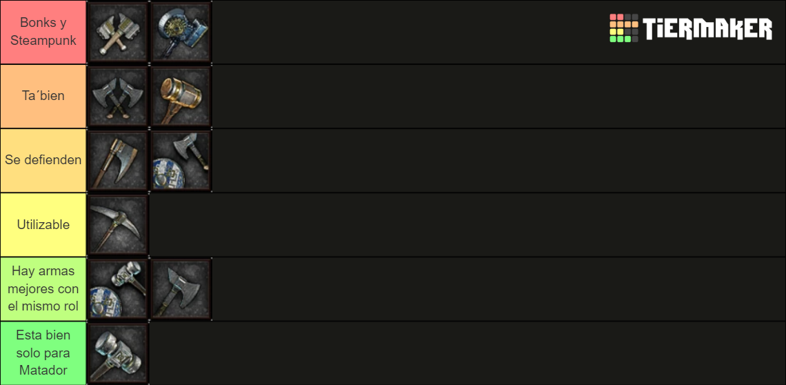 Vermintide 2 Bardin Weapons by Best Bardin Tier List (Community ...