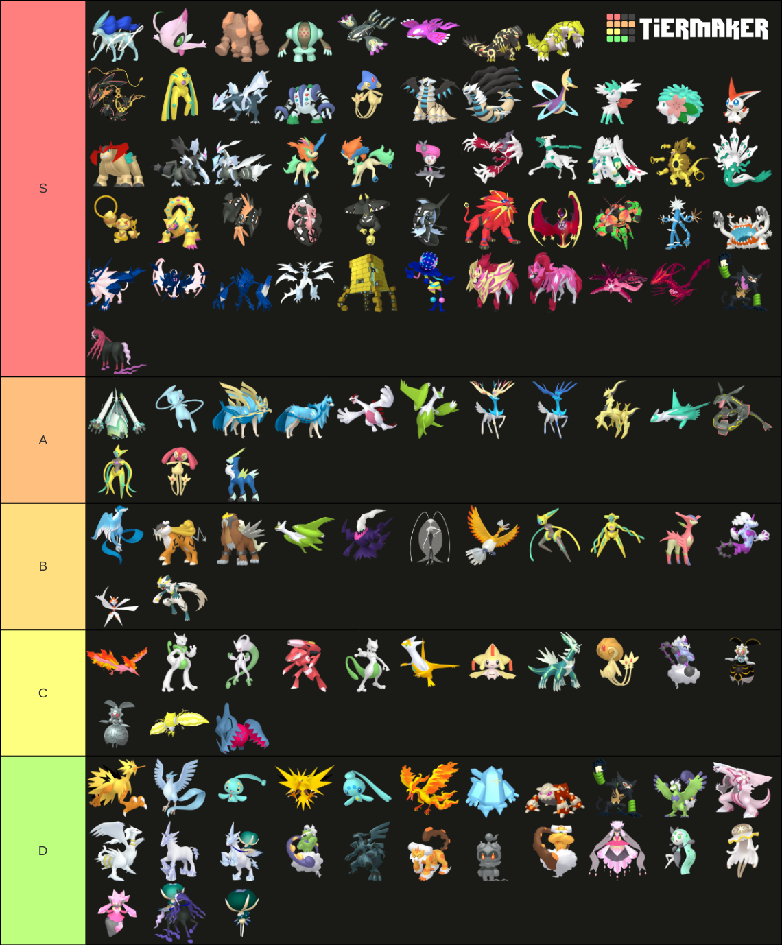 Shiny Legendary Pokemon (Gen I-Gen IX) Tier List (Community Rankings ...