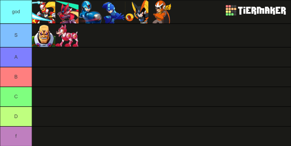 Mega Man Series Character Tier List (Community Rankings) - TierMaker