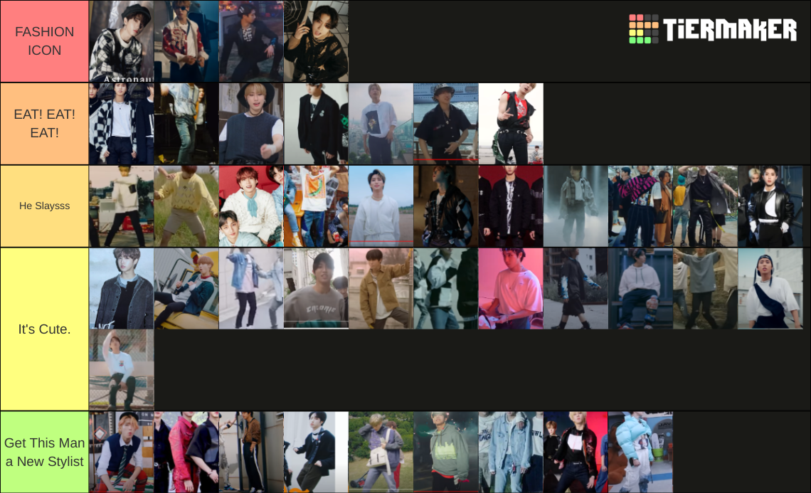 Han MV Outfits Stray Kids Tier List (Community Rankings) - TierMaker