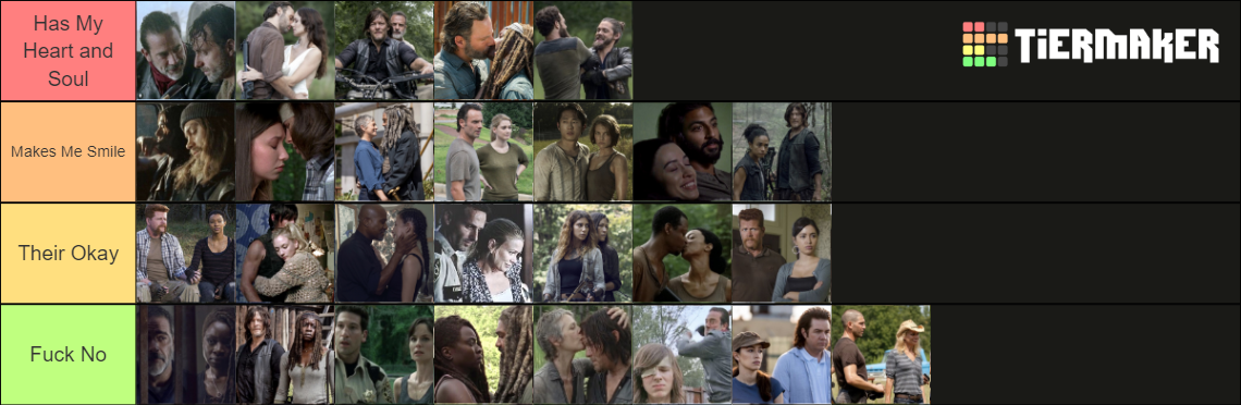 The walking dead ships/relationships Tier List (Community Rankings ...