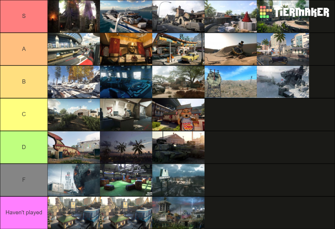 All Call Of Duty Black Ops Cold War maps (Season 6) Tier List ...