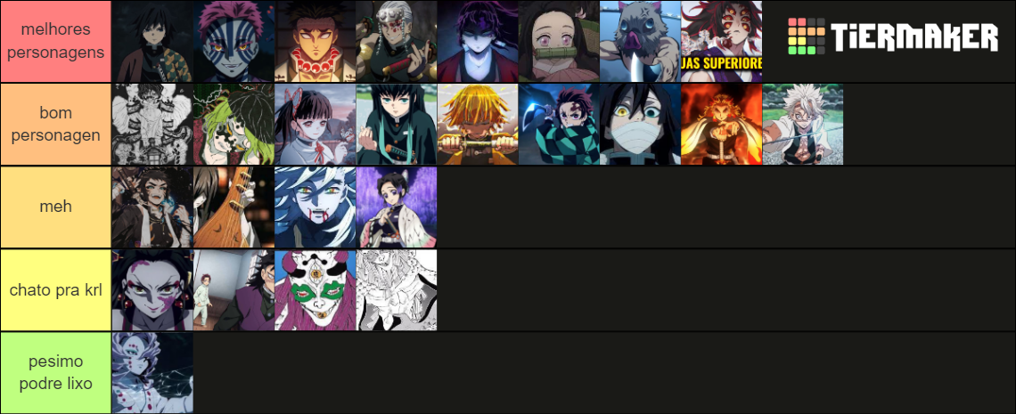 DEMON SLAYER Tier List (Community Rankings) - TierMaker