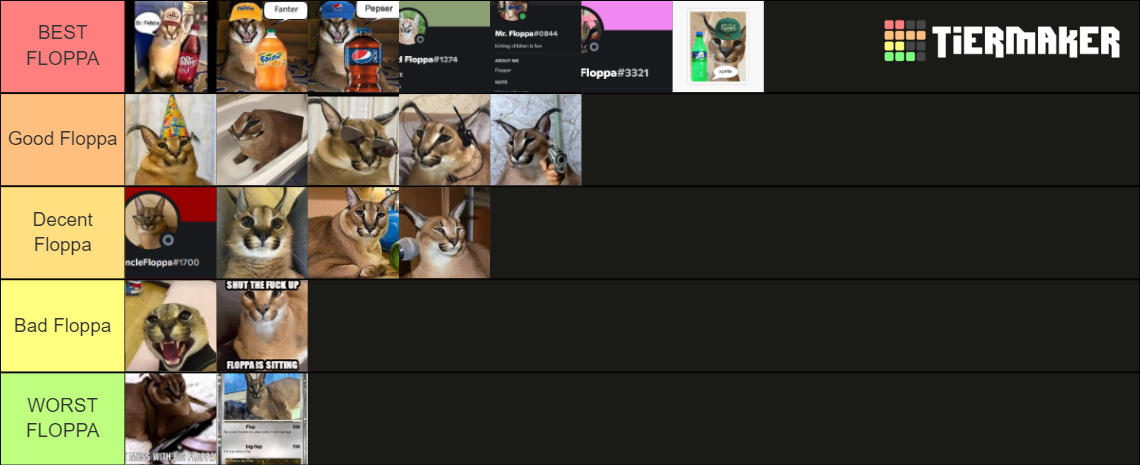 Best Floppas Tier List (Community Rankings) - TierMaker